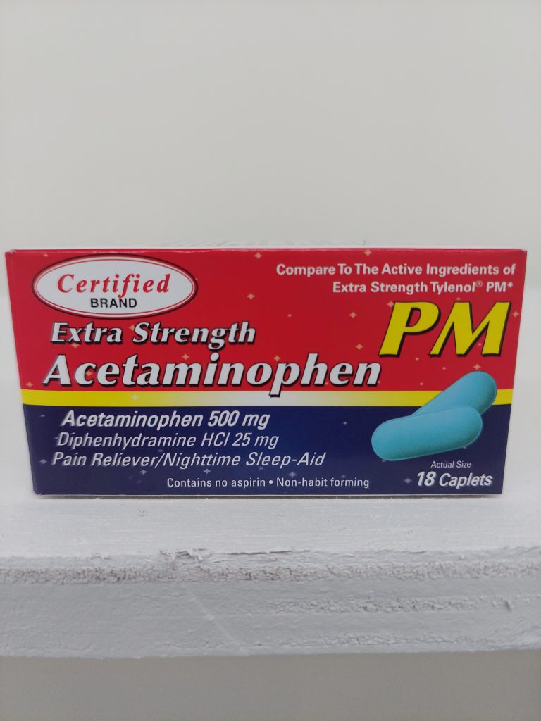 Certified Brand Acetaminophen PM 500mg – Simpo Pharmacy USA